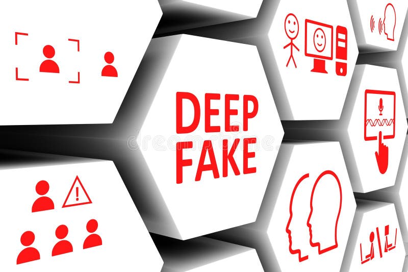 DEEP FAKE Concept Cell Background 3d Stock Illustration - Illustration ...