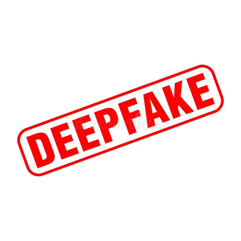 Deep Fake Letter Rubber Stamp Vector Design Template Stock Vector ...
