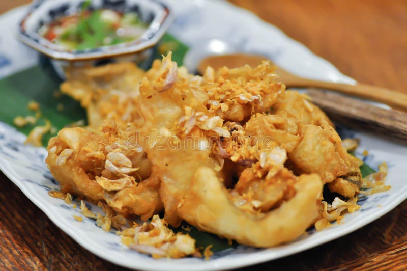 Deep fish dish, fried fish stock image. Image of deep - 150811037