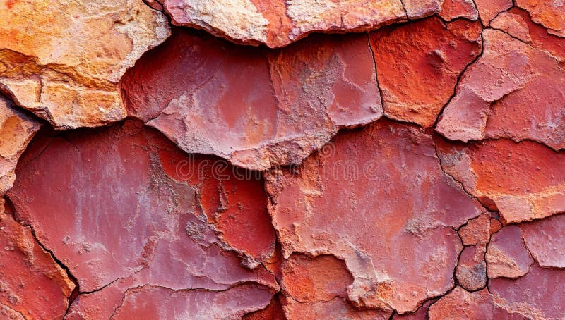 Deep Fissures and a Textured Surface Were Created by the Cracking of ...