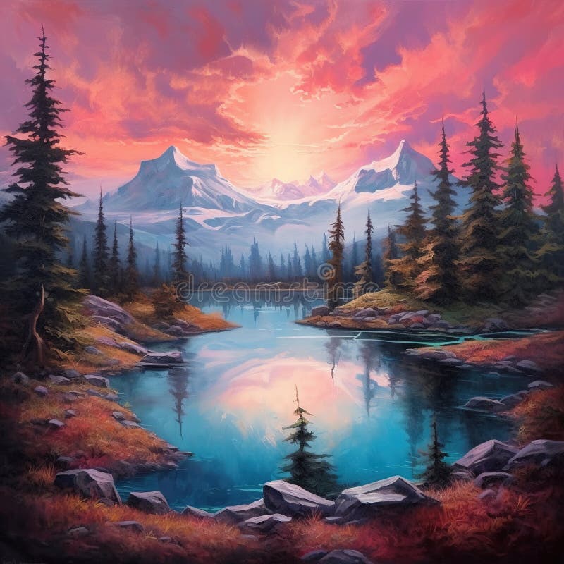 Deep Forest. Fantasy Backdrop. Concept Art. Realistic Illustration ... Deep Forest. Fantasy Backdrop. Concept Art. Realistic Illustration ...