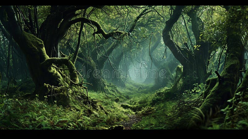 Deep Forest. Fantasy Backdrop Rain Forest. Generative Ai Stock ... Deep Forest. Fantasy Backdrop Rain Forest. Generative Ai Stock ...