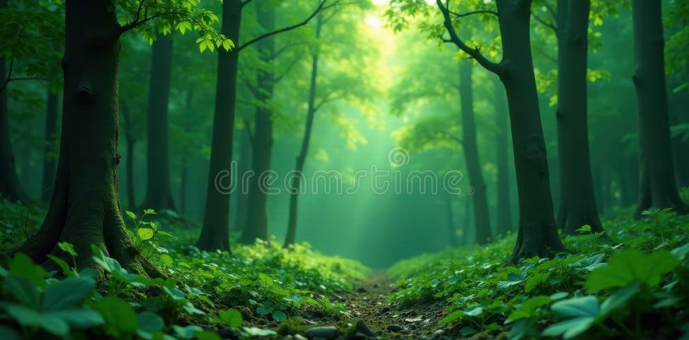 Deep Forest Green Backdrop with Subtle Light Diffusion , Dark, Leaf ...