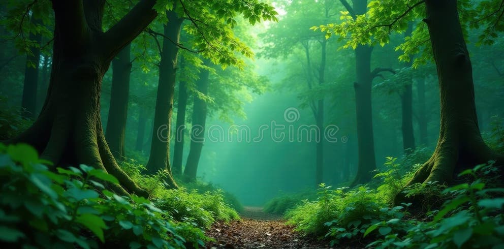Deep Forest Green Backdrop with Subtle Light Diffusion , Backdrop, Soft ...