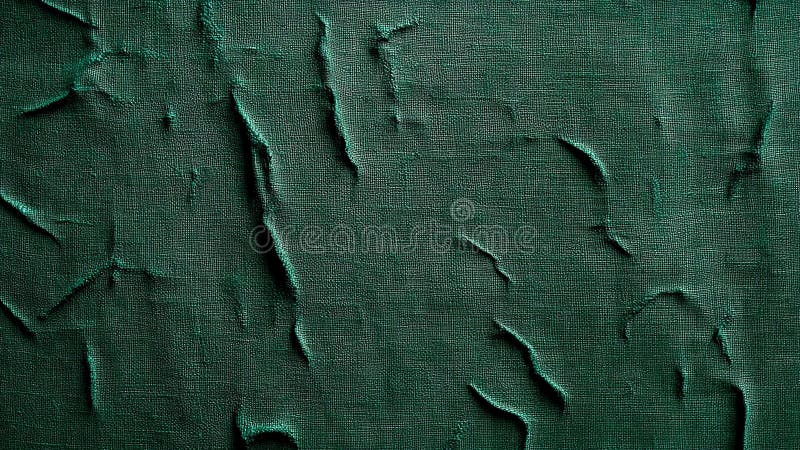 Deep Forest Green Canvas with a Rough, Tactile Texture and Visible ...
