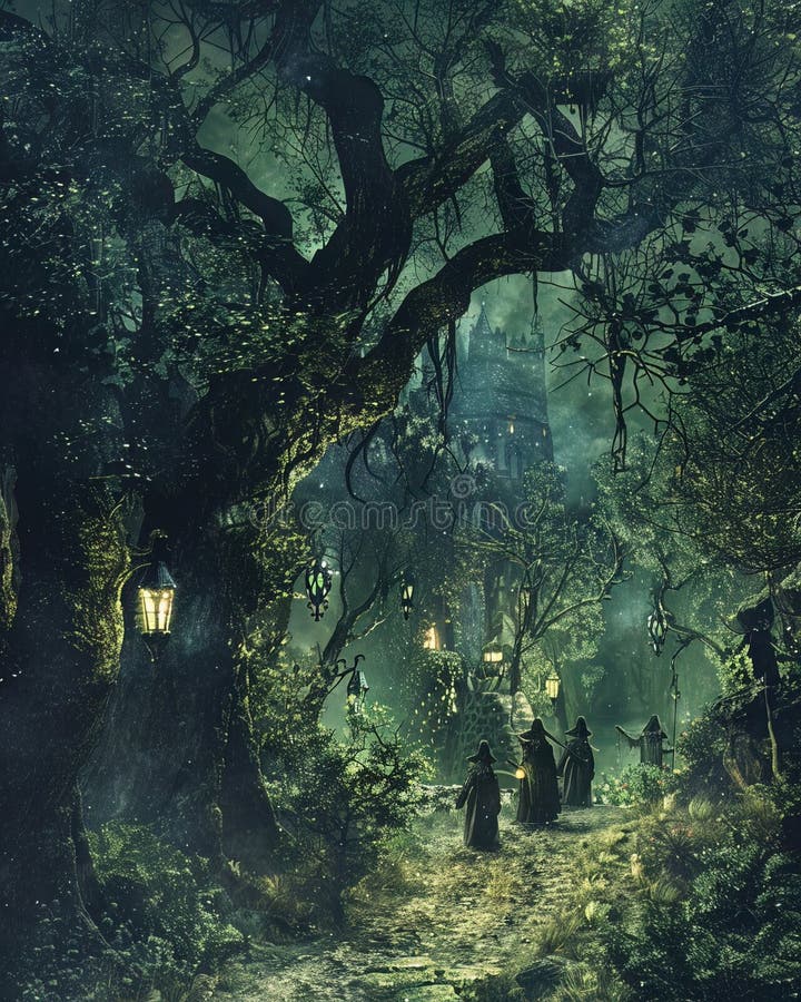 A Deep Forest Realm Where the Shadows Dance and Play Tricks on ...