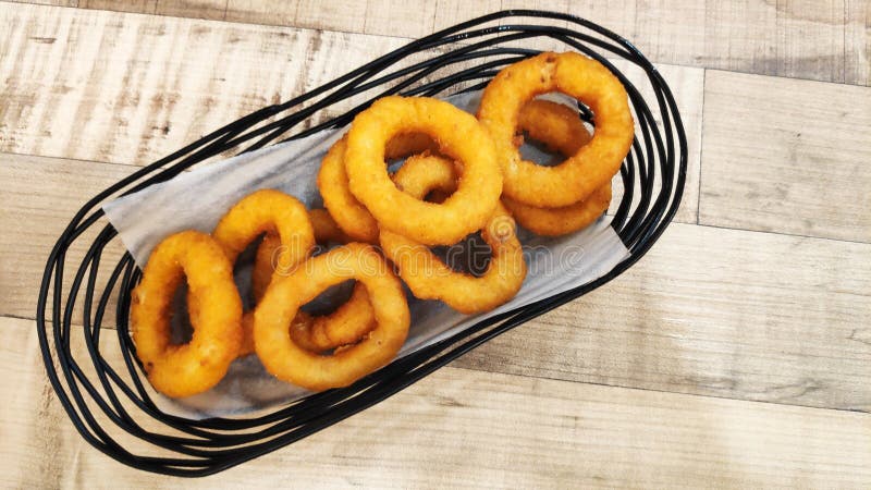 Deep Fried Battered Onion Rings Stock Photo - Image of food, batter ...