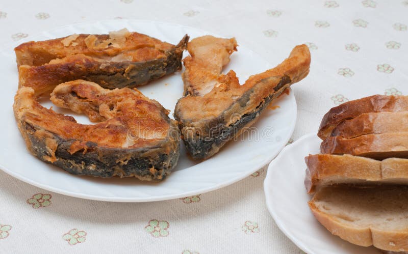 Deep-fried carp steaks stock photo. Image of poland, carp - 27873468
