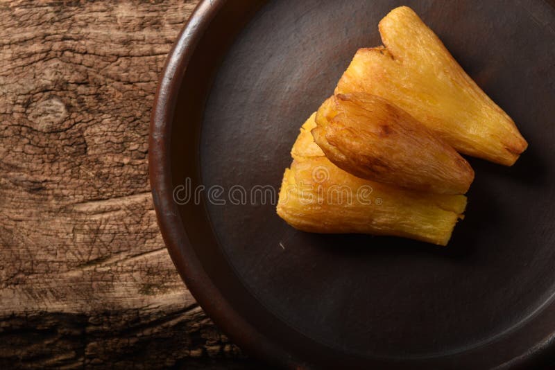 Deep Fried Cassava Root. Brazilian Mandioca Frita Stock Image - Image ...