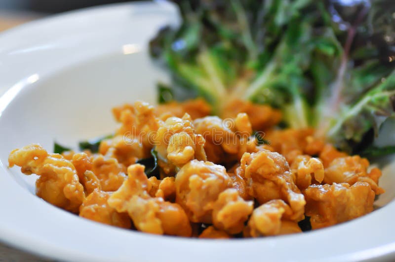 Deep Fried Chicken Dish, Fried Chicken Stock Photo - Image of kaffir ...