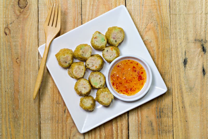 Deep Fried Chicken Roll stock photo. Image of cooking - 55400260