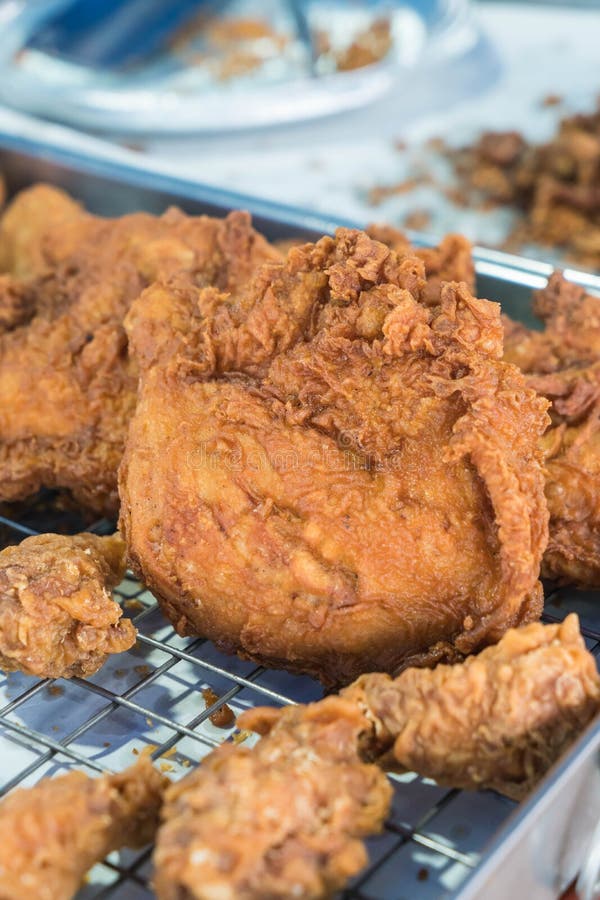 Deep fried chicken stock photo. Image of grid, brown - 94914478