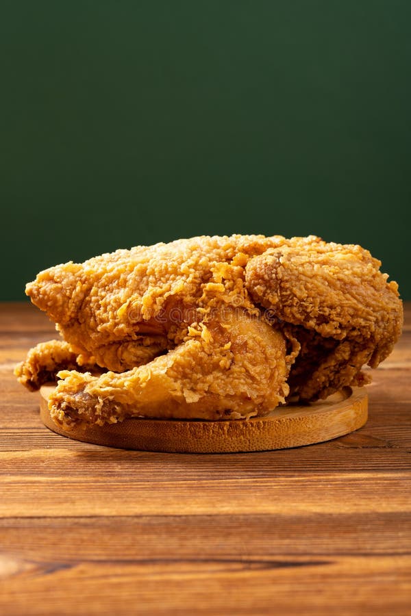Deep Fried Chicken at Vertical Composition Stock Photo - Image of ...