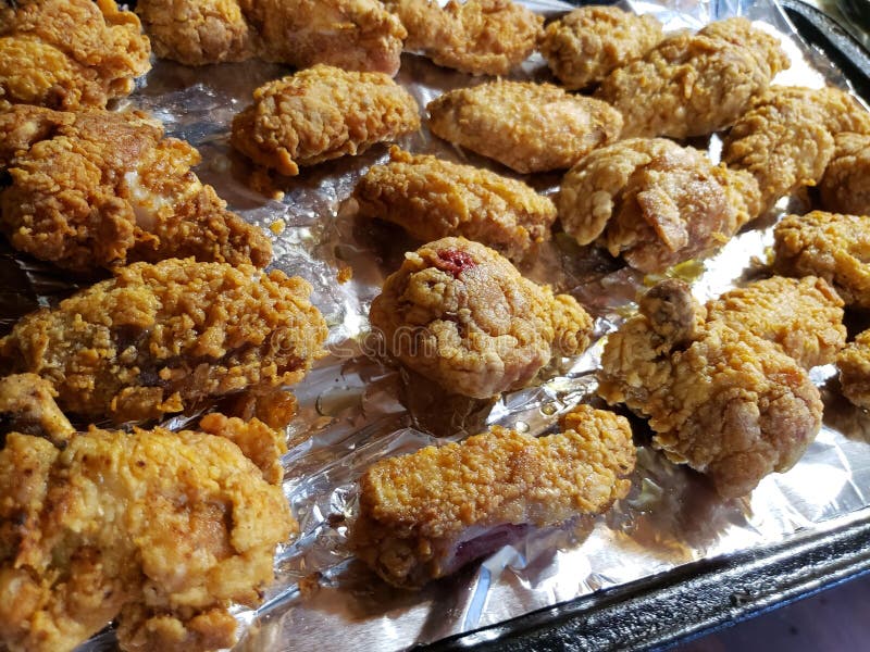 Deep Fried Chicken Wingetts Classic Stock Photo - Image of classic ...