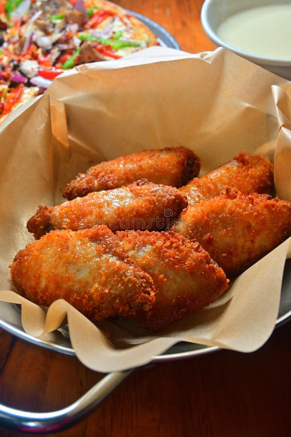 Deep fried Chicken wings stock photo. Image of deep - 240049626