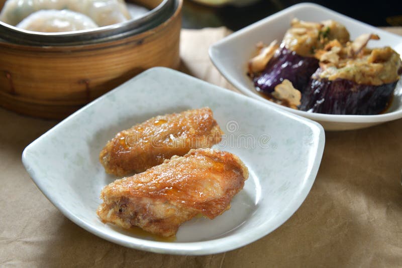 Deep Fried Chicken Wings Dim Sum Stock Image - Image of love, grilled ...