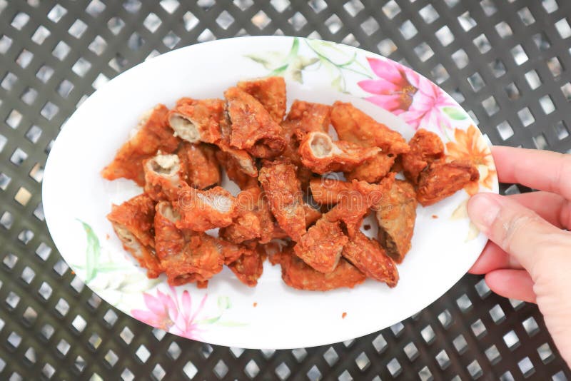 Deep Fried Chitterlings or Deep Fried Pork , Fried Pork Stock Photo ...