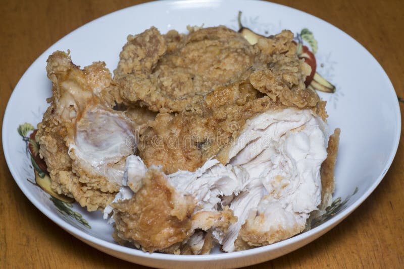 Deep Fried Crispy Spice Chicken Meat. Stock Image - Image of bowl ...