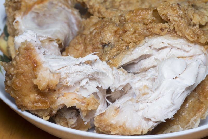 Deep Fried Crispy Spice Chicken Meat. Stock Image - Image of flour ...