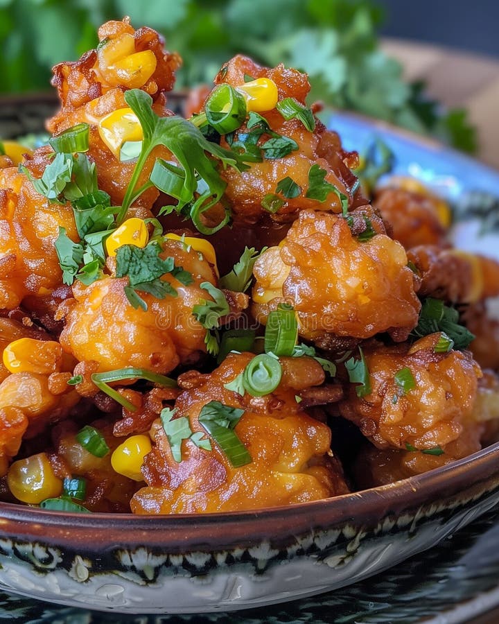 Deep-fried Delights - Corn Fritters Stock Illustration - Illustration ...