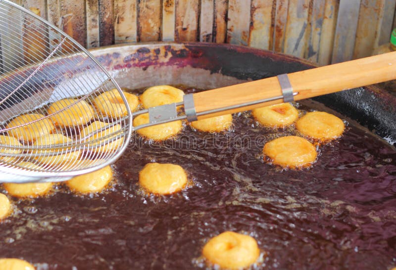 Deep-fried Dough Stick on the Pan Stock Photo - Image of snack ...