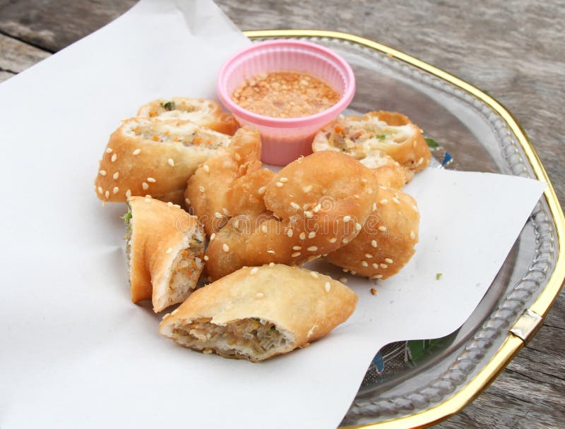 Deep-fried Dough Stick Pork Inside Breakfast Stock Image - Image of ...