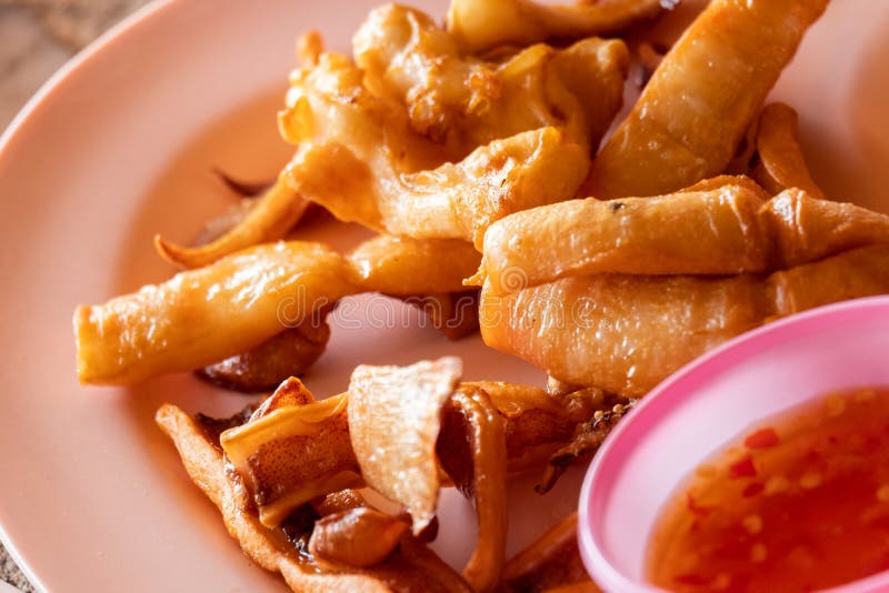 Deep Fried Dried Squid stock photo. Image of ingredient - 178790798