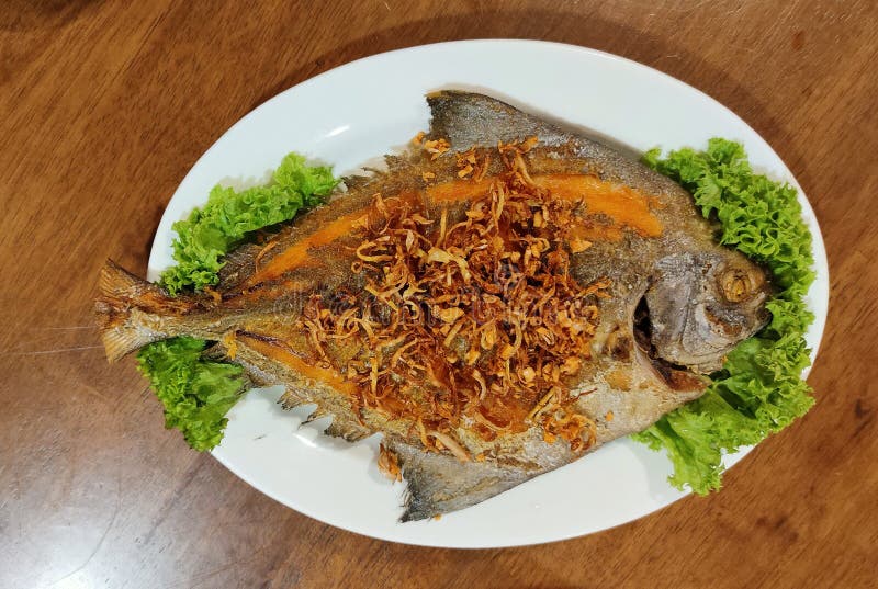 Deep Fried Fish stock image. Image of lunch, deep, vegetable - 188577513