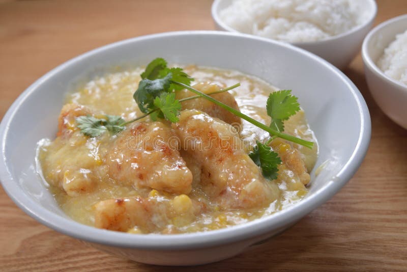 Fish fillet sweet corn stock photo. Image of slice, deep - 178798740