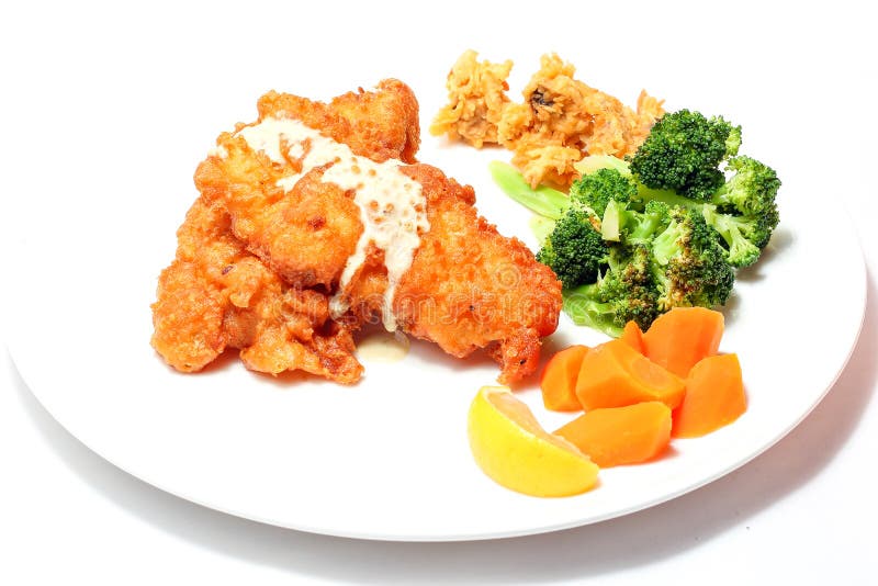 Deep Fried Fish Fillet stock photo. Image of battered - 17902254