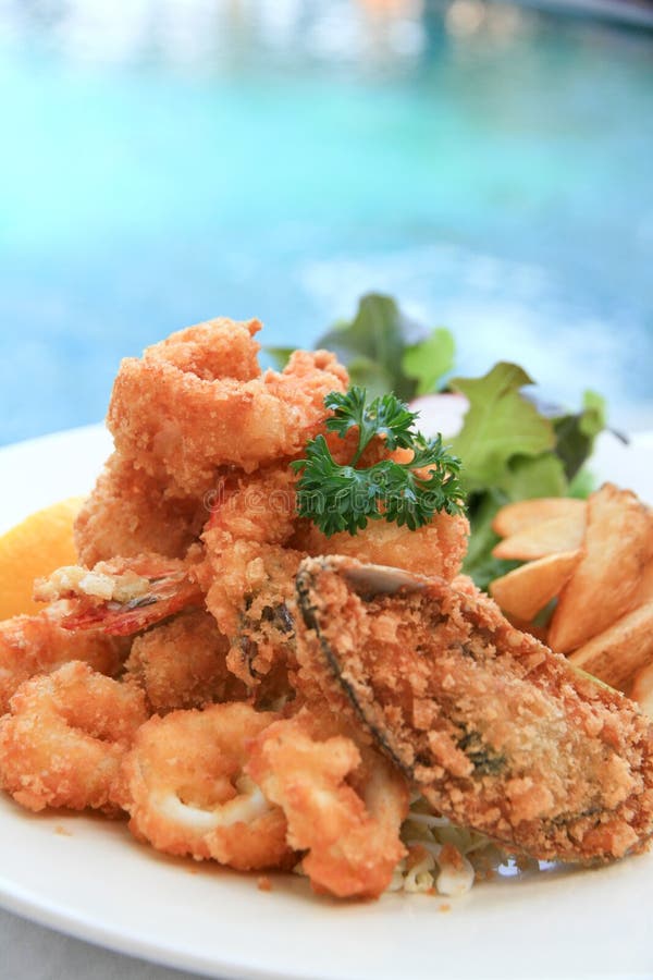 Deep fried Seafood stock photo. Image of asian, fried - 22871198