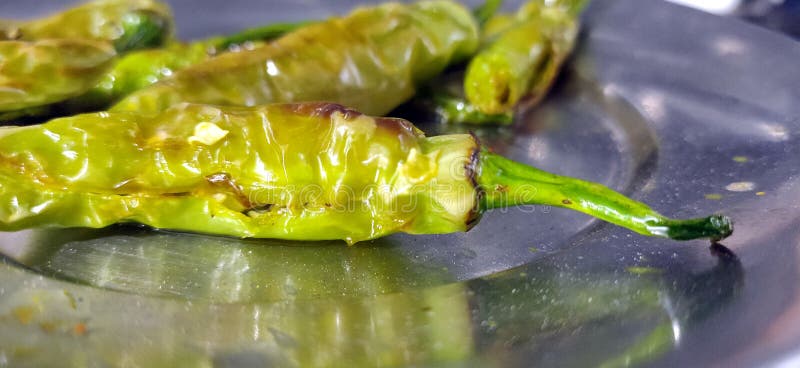 Deep Fried Green Chilli at Home Stock Photo - Image of diet, clean ...