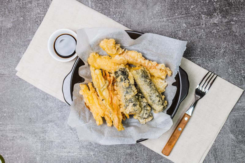 Deep-fried Laver Roll, Deep-fried Squid Snack Stock Image - Image of ...