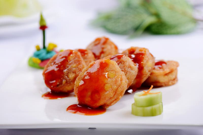 Deep fried lotus root stock image. Image of nibbles, delicacy - 20775067