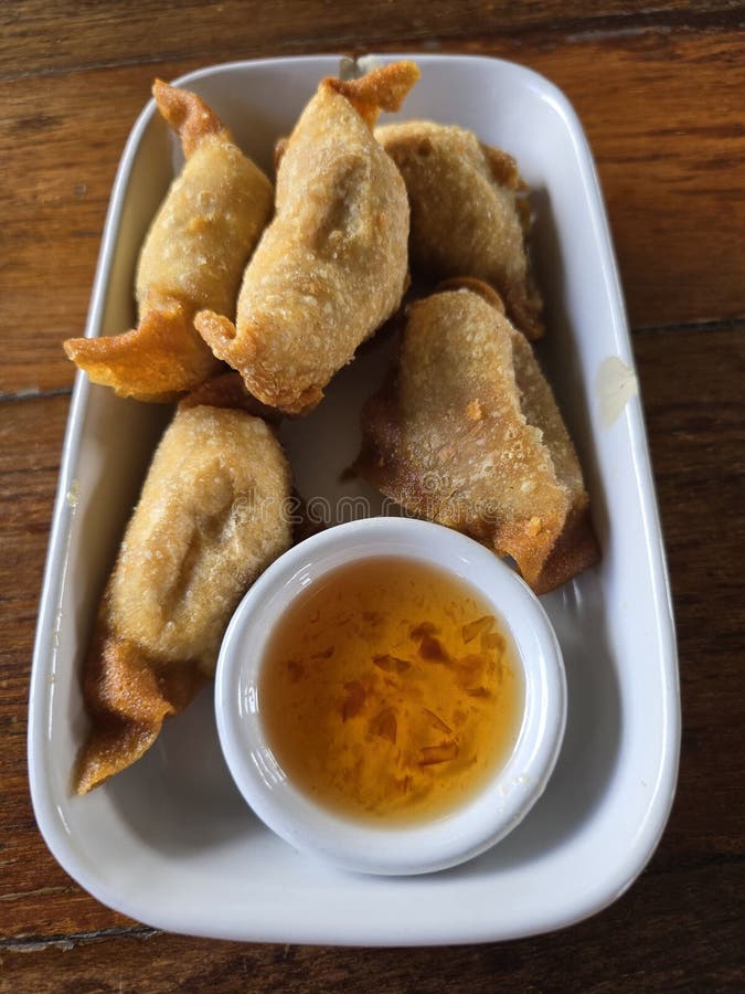 Deep Fried Marinated Pork with Sweet Chilli Sauces Stock Photo - Image ...