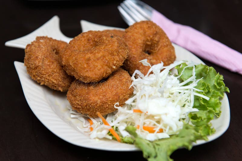 Deep fried minced shrimp stock image. Image of doughnut - 34700131
