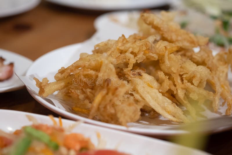 Deep fried papaya salad stock image. Image of fresh - 218050803