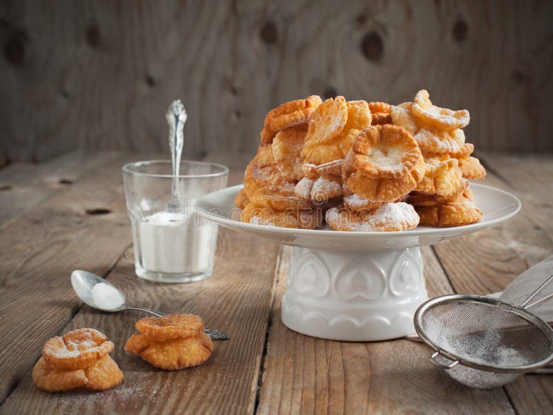Sweet deep fried pastry stock image. Image of table, fried - 31531413