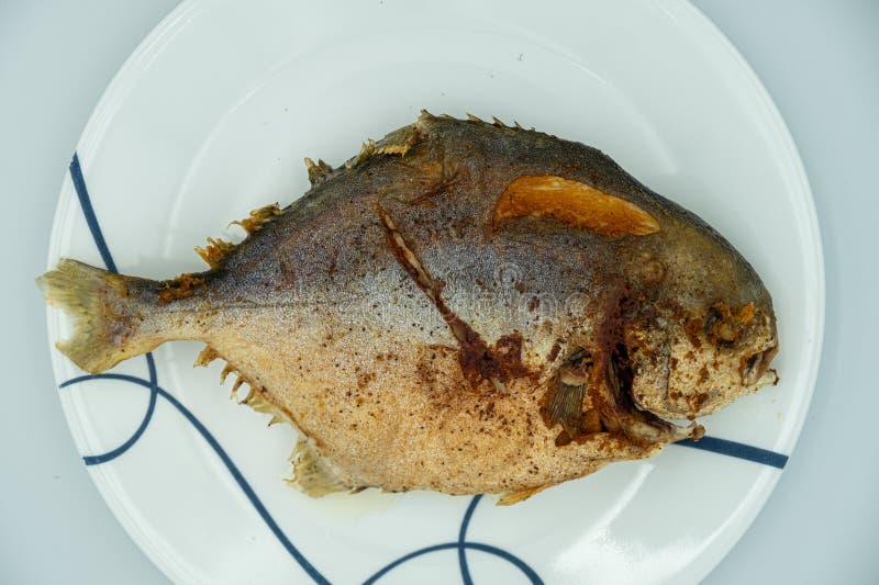 Deep Fried Pompano Fish Which is a Favorite Dish in the Philippines ...