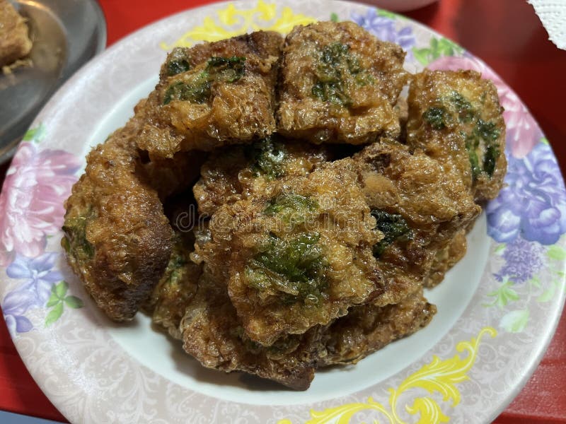 Deep Fried Pork Bread on the Plate. Stock Photo - Image of menu, meal ...