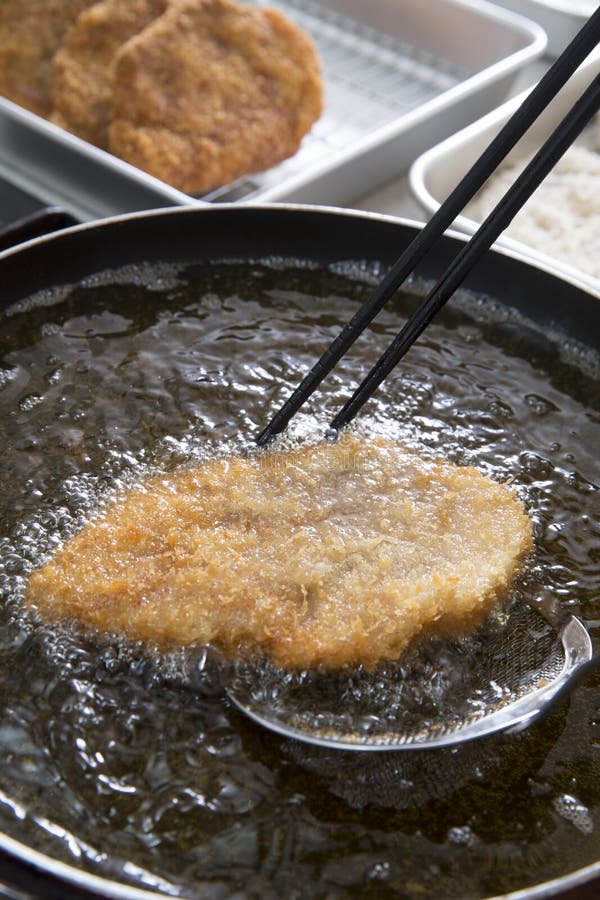Deep fried pork stock image. Image of homemade, cutlet - 170078075