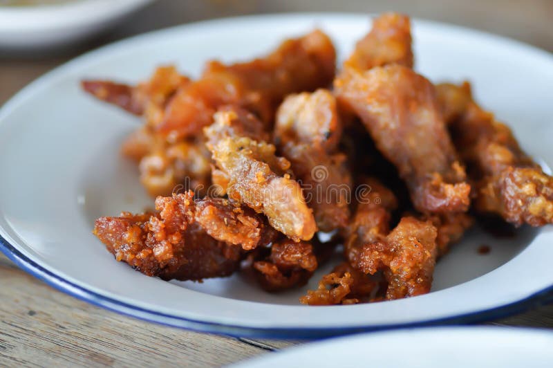 Deep Fried Pork, Pork or Fried Pork Stock Image - Image of carrot, thai ...