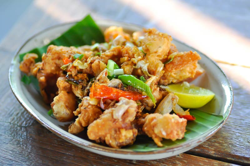 Deep Fried Pork , Fried Pork or Stir Fried Pork Stock Image - Image of ...