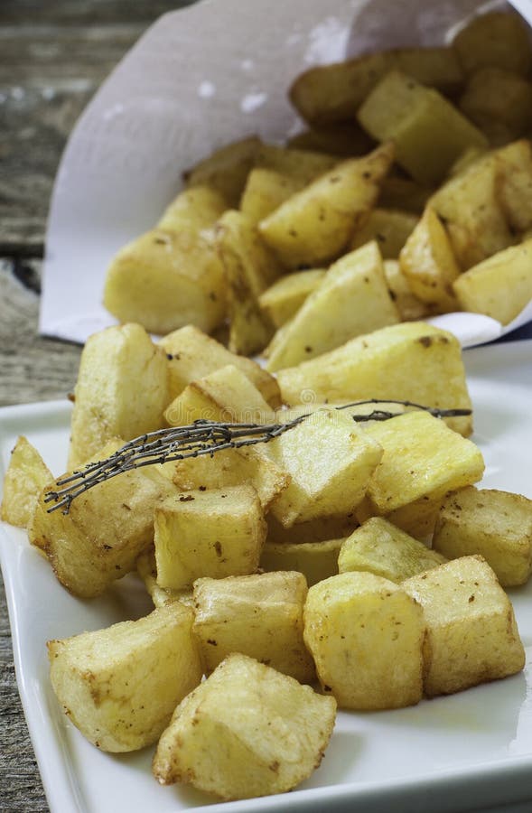 Deep fried potato stock photo. Image of dish, meal, baked - 66843564