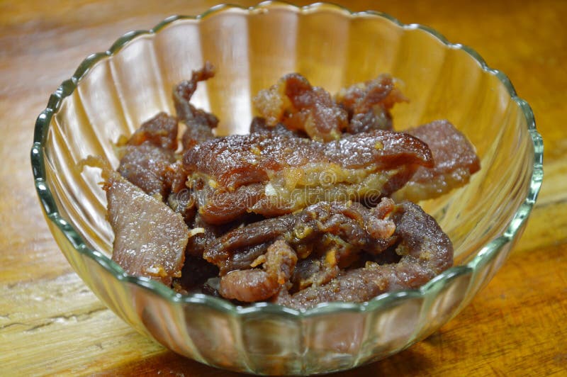 Deep Fried Salty Pork on Glass Cup Stock Image - Image of fried, pepper ...