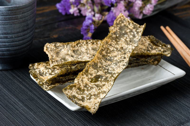 Deep fried seaweed stock image. Image of tasty, foodstuff - 233043257