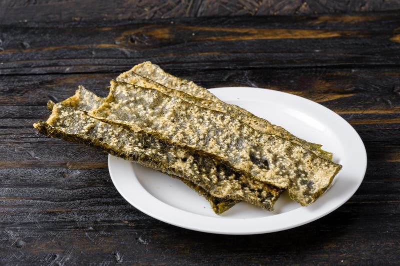 Deep fried seaweed stock photo. Image of cuisine, japanese - 233043440