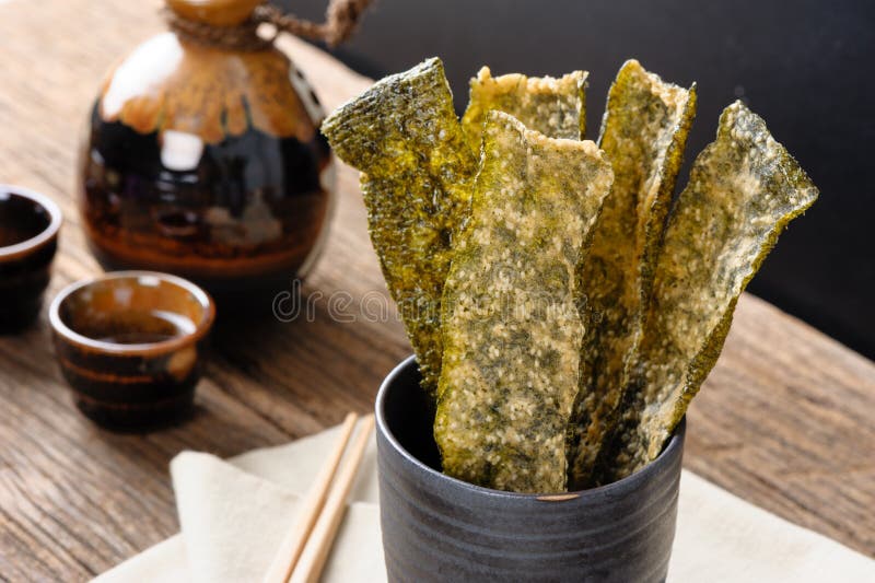 Deep fried seaweed stock photo. Image of roasted, eatable - 233043554