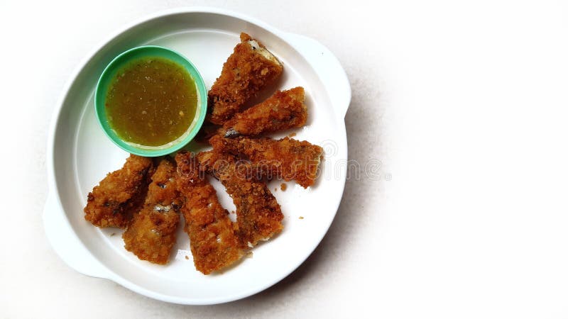 Deep Fried Fish Roe or Fish Eggs in Plate. Stock Image - Image of fresh ...