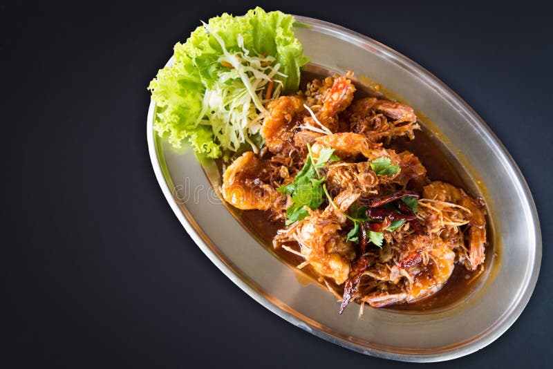 Deep fried shrimp platter stock image. Image of snack - 81724811
